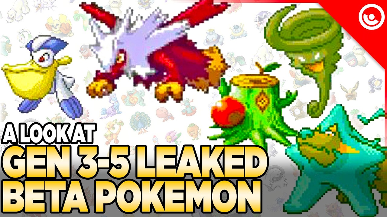 See GEN 3 to 5 Pokemon beta designs leaked and scrapped
