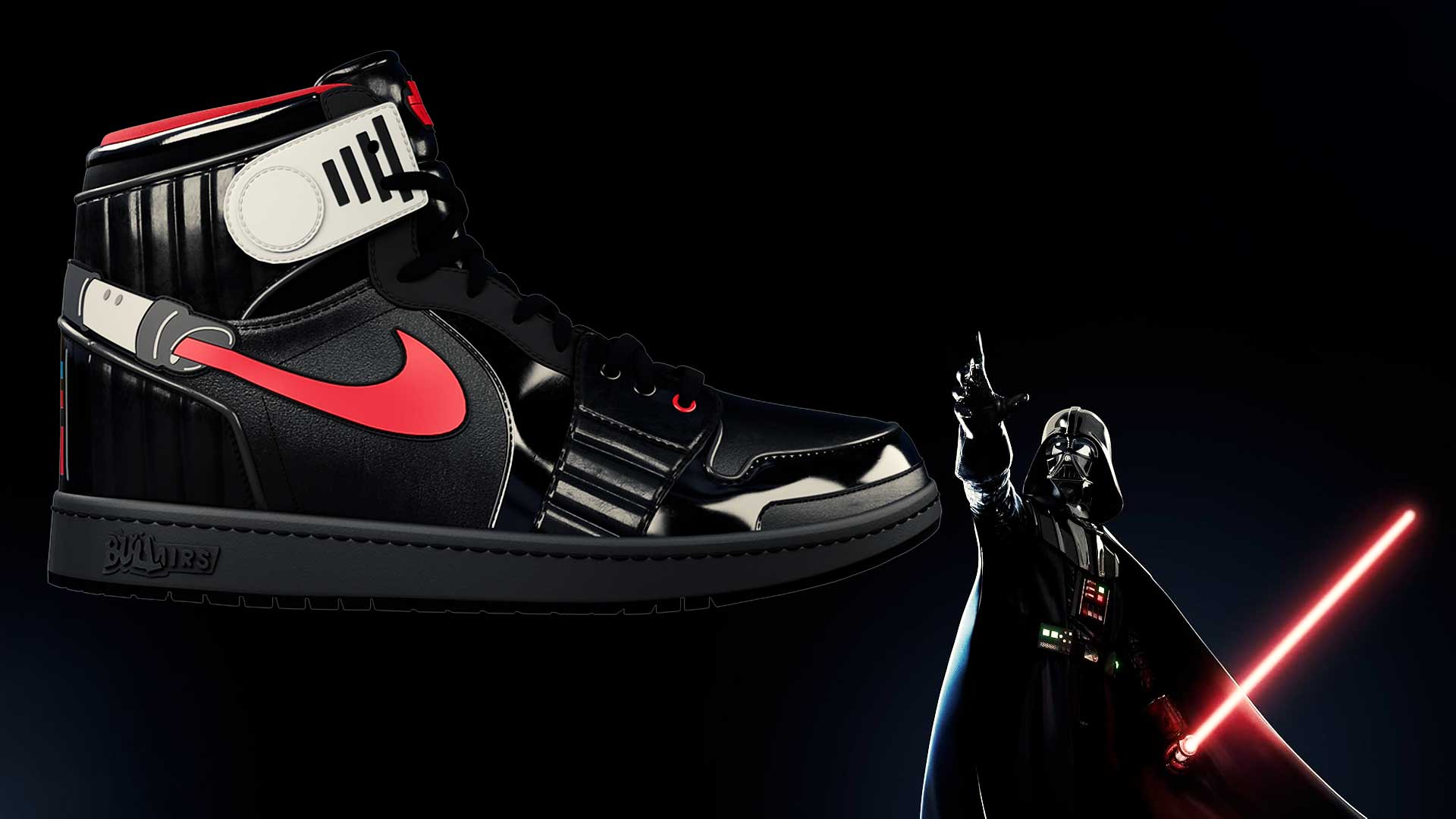 These Jordan 1 'Star Wars' sneakers just lit up the sneaker universe