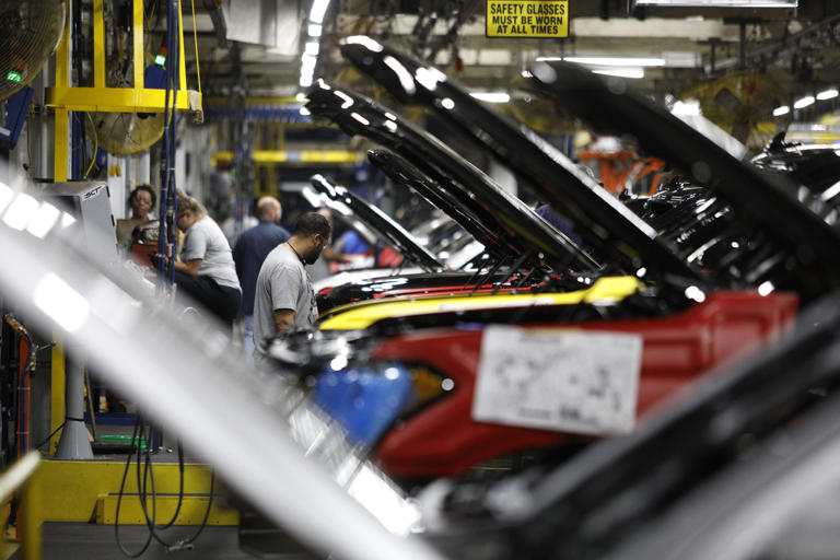 Ford CEO goes under the hood of massive Kentucky plant, says it’s what ...