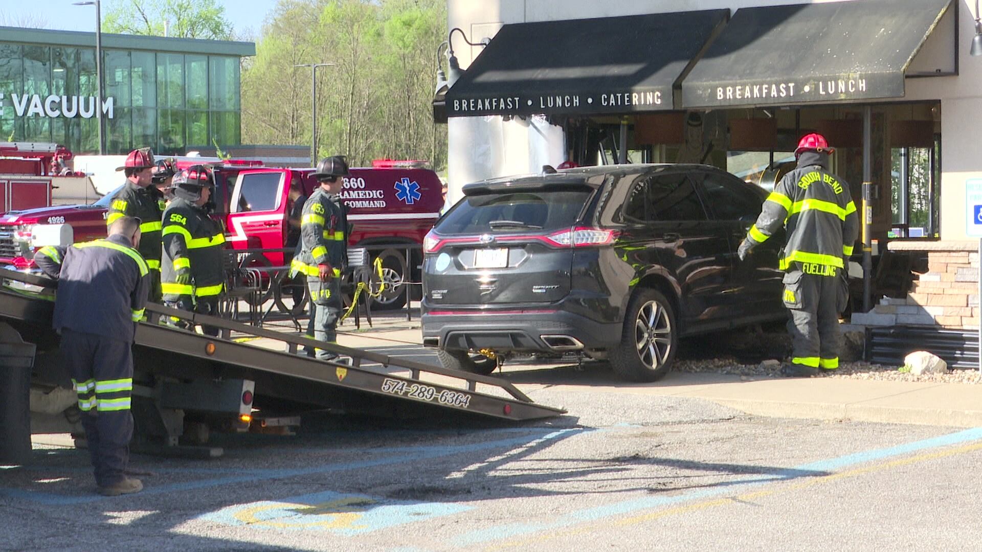 SUV crashes into Einstein Bros. Bagels in South Bend