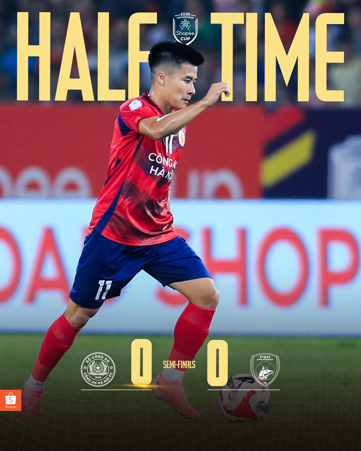 Trực tiếp CAHN vs PSM Makassar 1-0 (H2): Hugo Gomes mở tỷ số