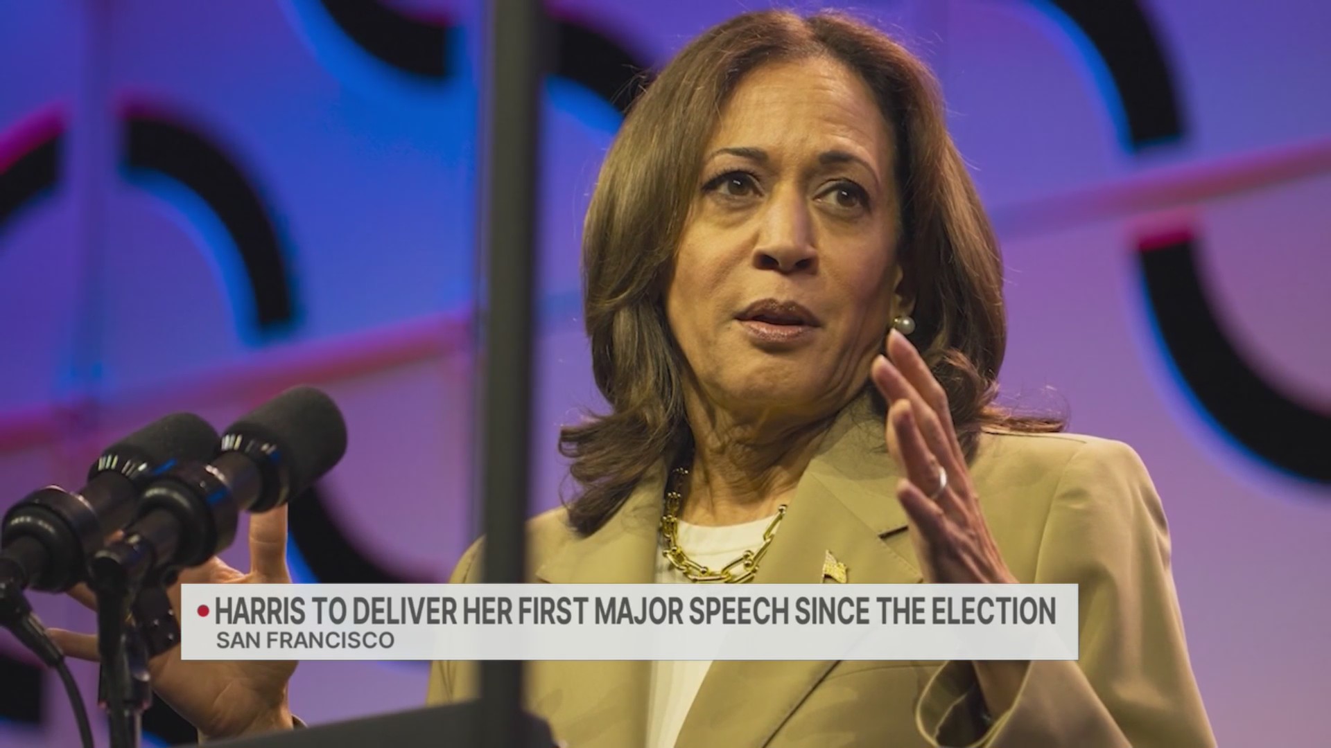 Harris SF speech to mark return to national stage