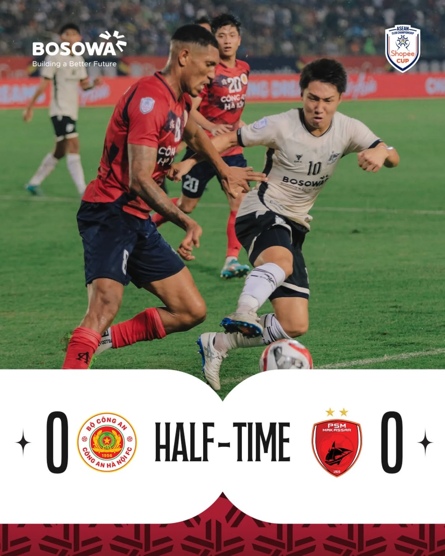 Trực tiếp CAHN vs PSM Makassar 1-0 (H2): Hugo Gomes mở tỷ số