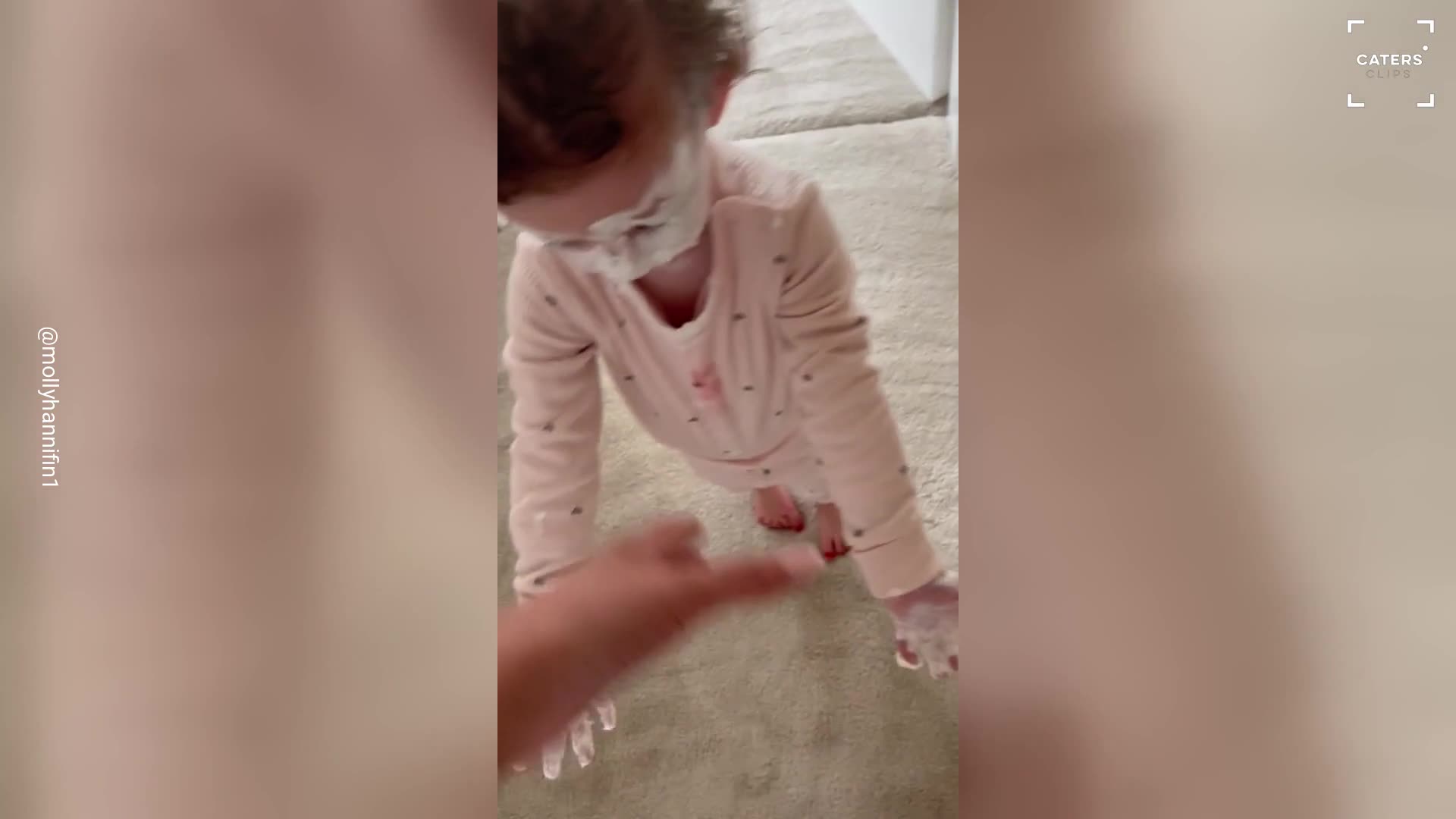 Toddler Causes Mayhem With Nappy Cream