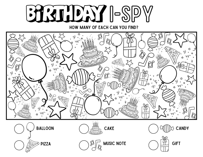 Celebrate With 5 Fun Pages of Birthday Activities