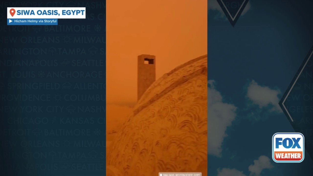 Watch: Intense dust storm turns Egypt's sky eerie orange
