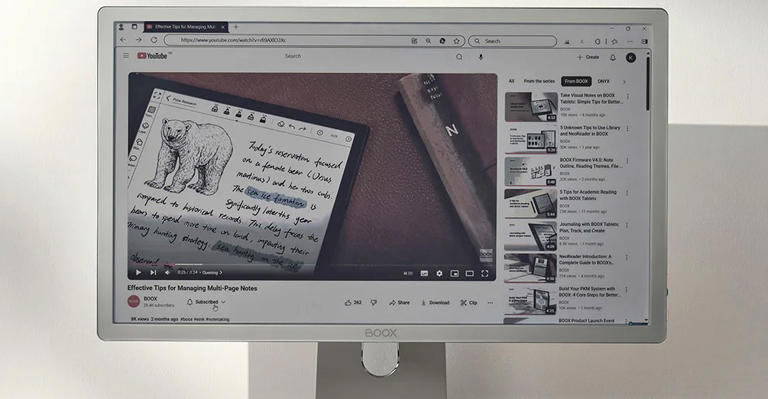 Boox launches its first color E Ink monitor