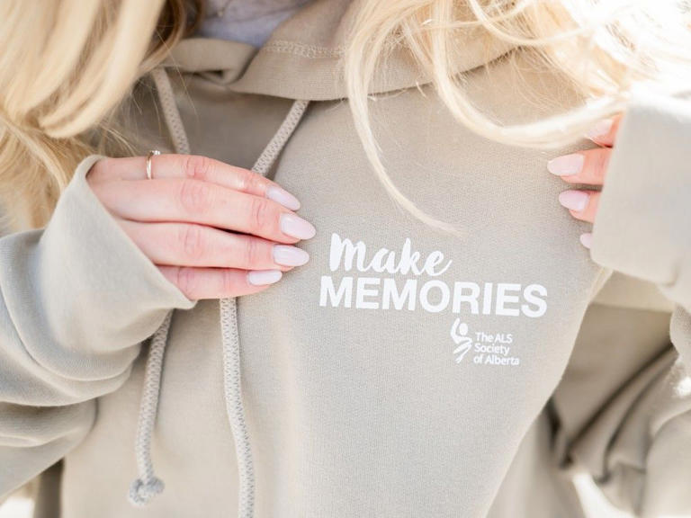 Frida Backlund designs limited-edition hoodie for ALS support