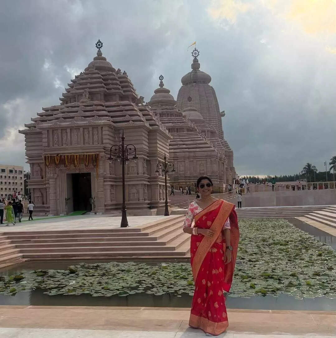 Devlina Kumar visits the newly-inaugurated Jagannath Dham in Digha