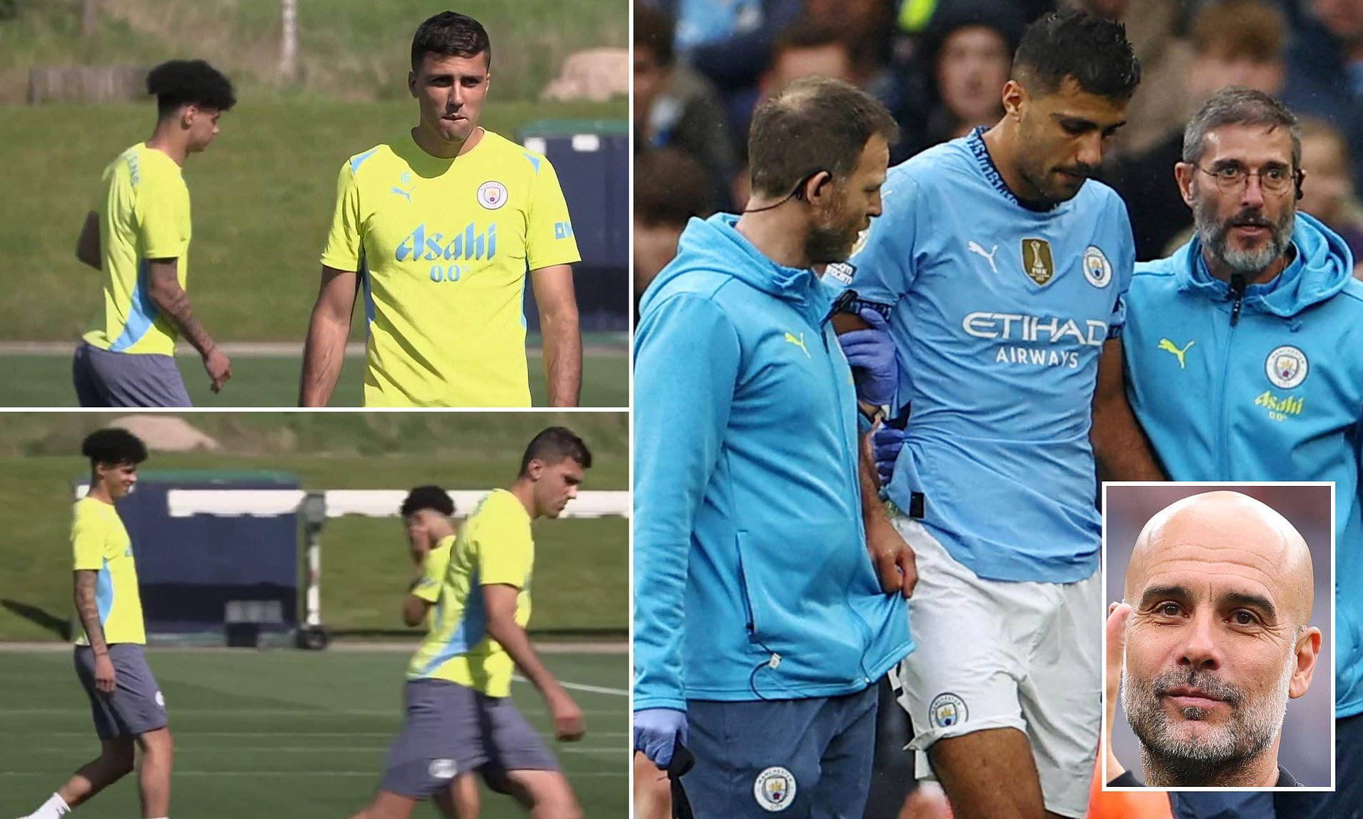 Rodri returns to Man City training seven months after suffering ACL ...