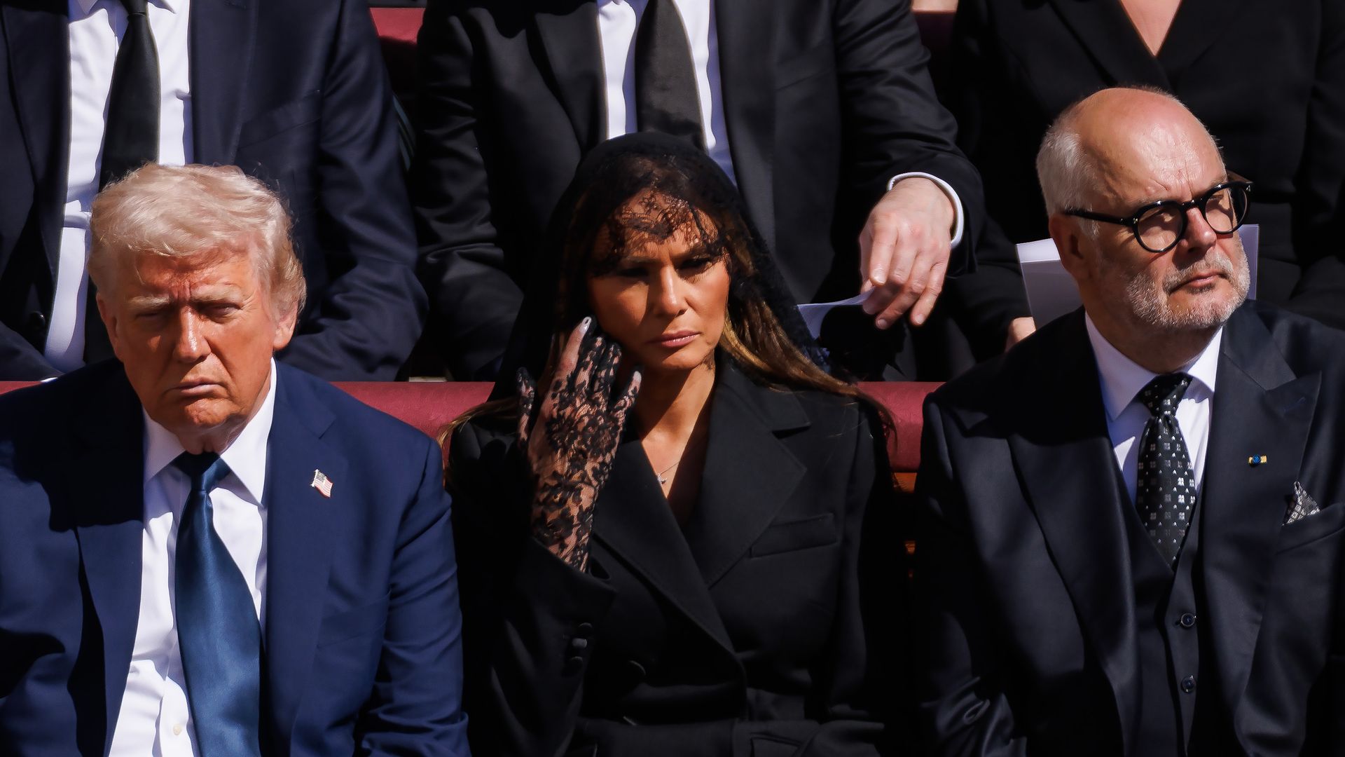 Did Donald Trump break the dress code at Pope Francis' funeral?