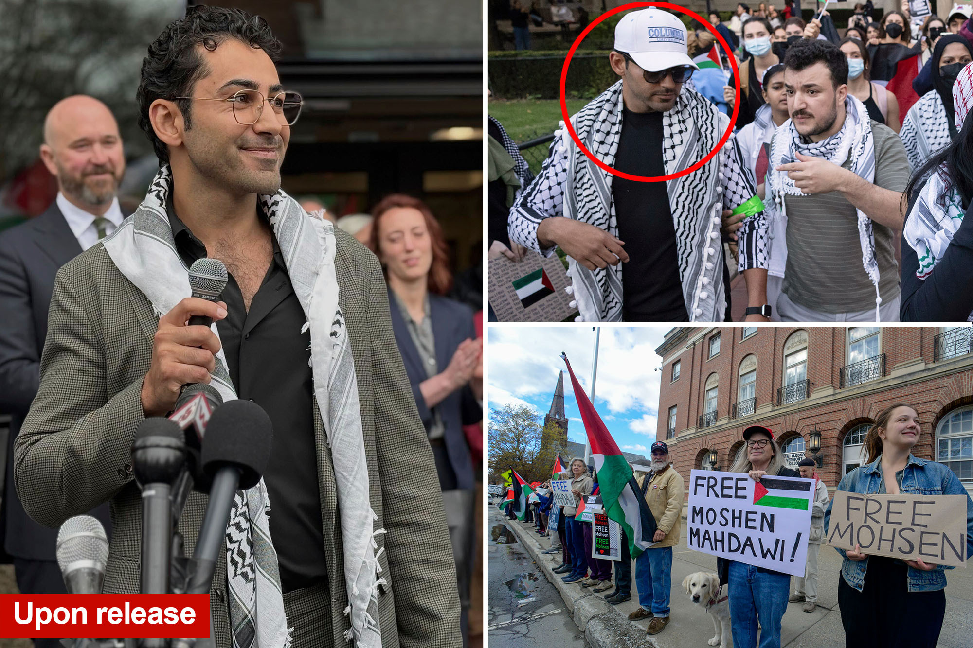 Palestinian Columbia University student Mohsen Mahdawi freed from ICE ...