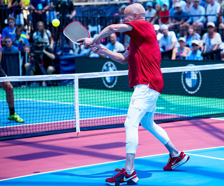 Andre Agassi wins pro pickleball debut at US Open in Naples. But it ...