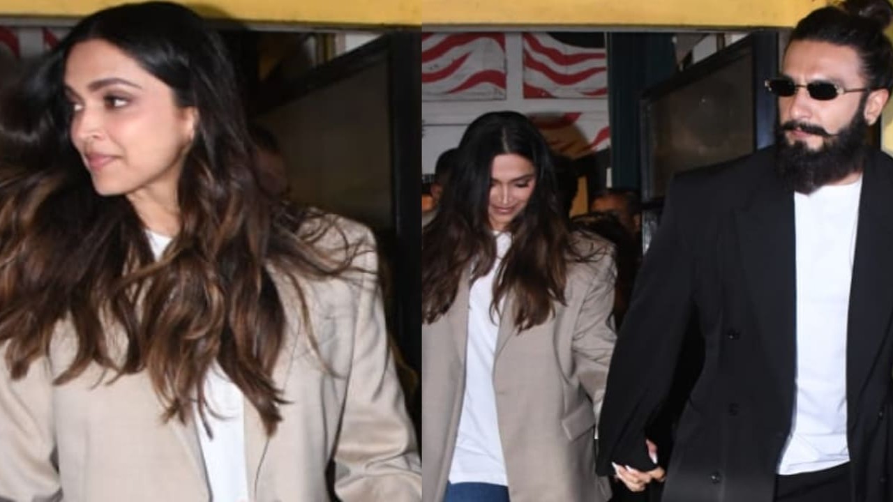 Deepika Padukone styles signature blazer-denim jeans with Gianvito ...