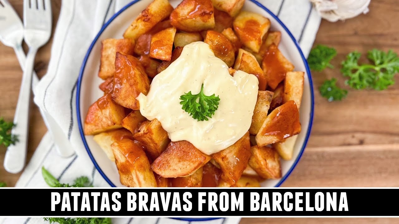 The Famous Patatas Bravas from Barcelona, Spain: Classic Tapas Recipe