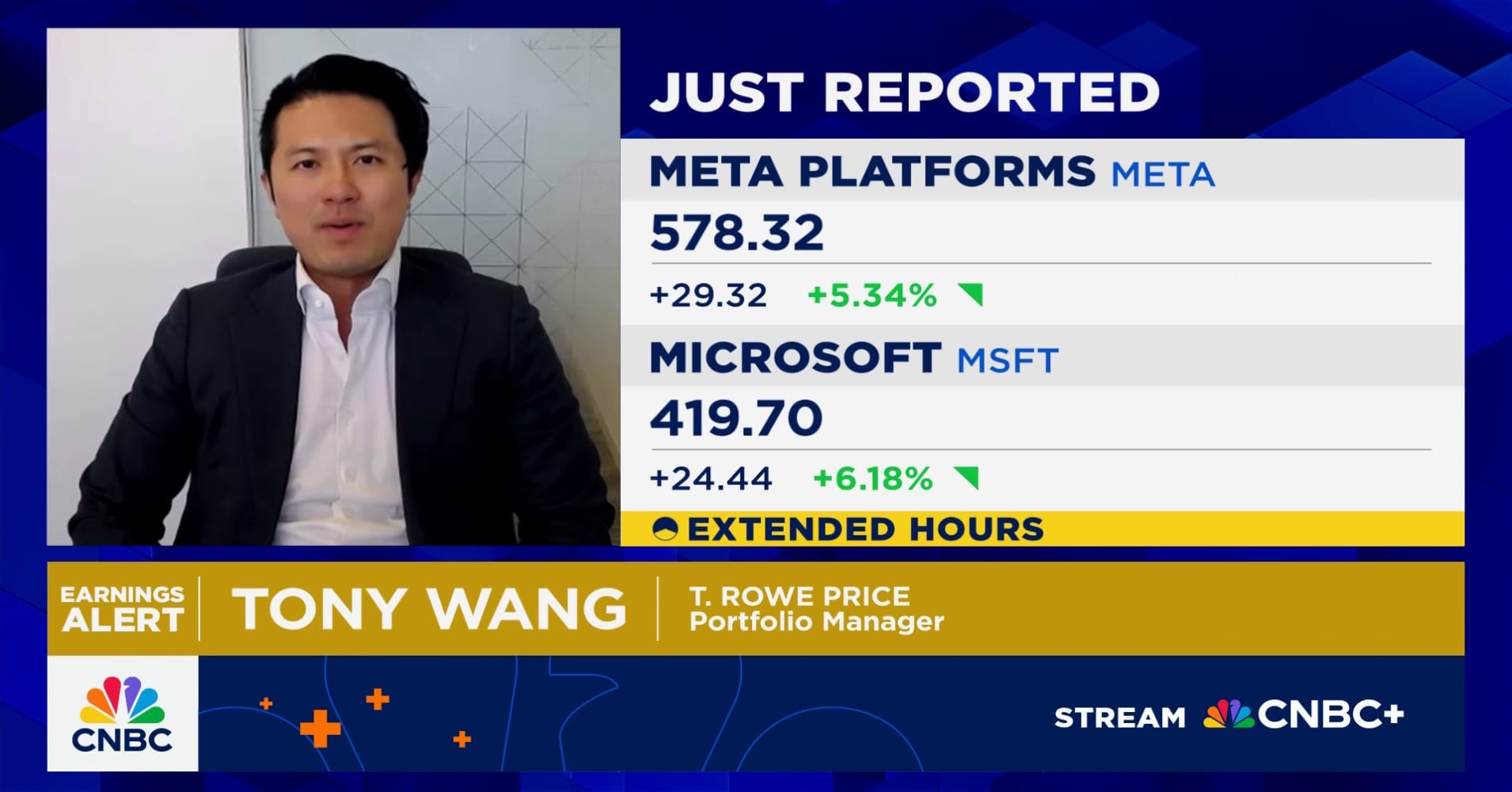Tech earnings results are supportive for AI, says T. Rowe Price's Tony Wang