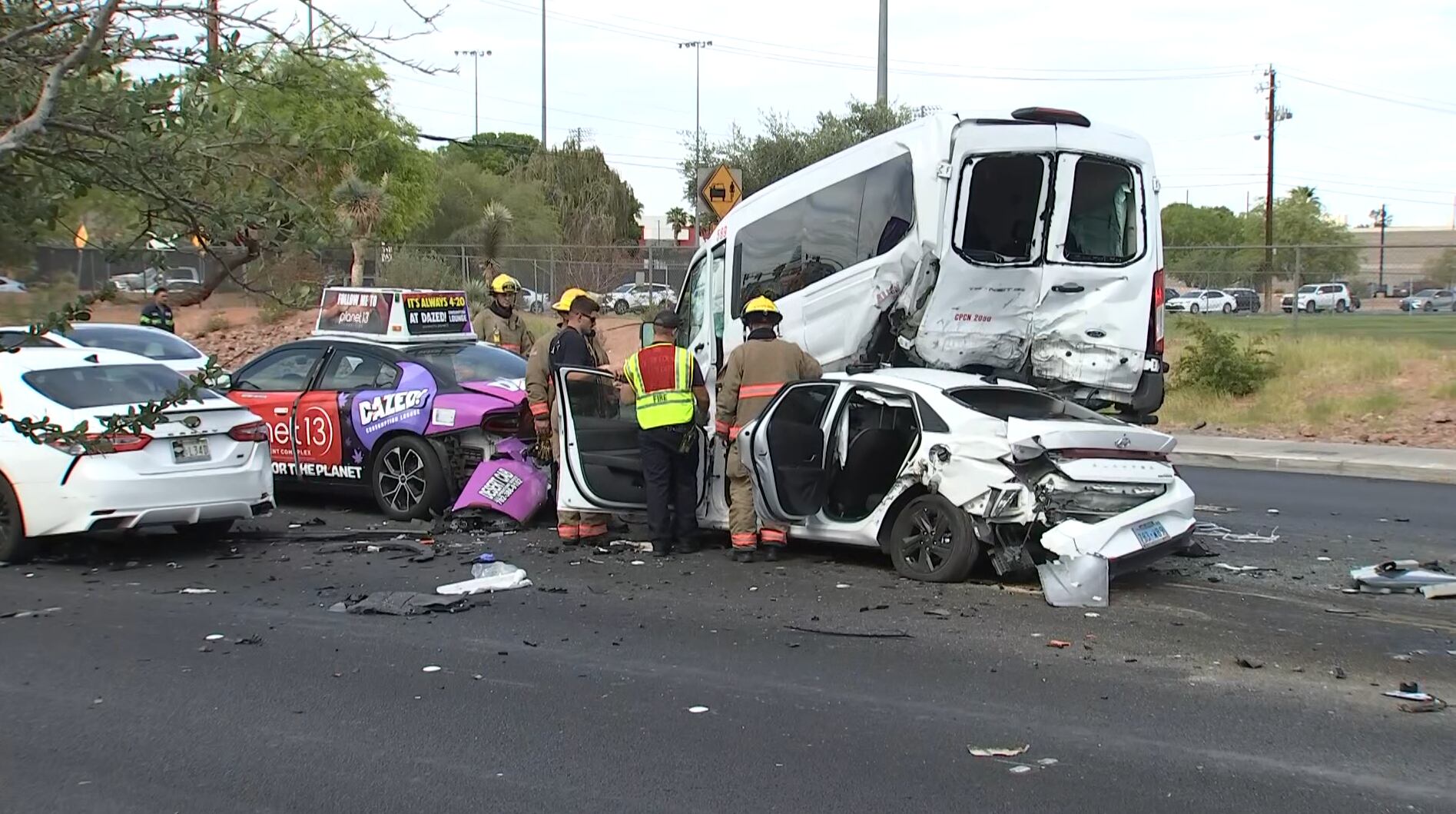 At-fault driver in multi-car crash near UNLV dies days later