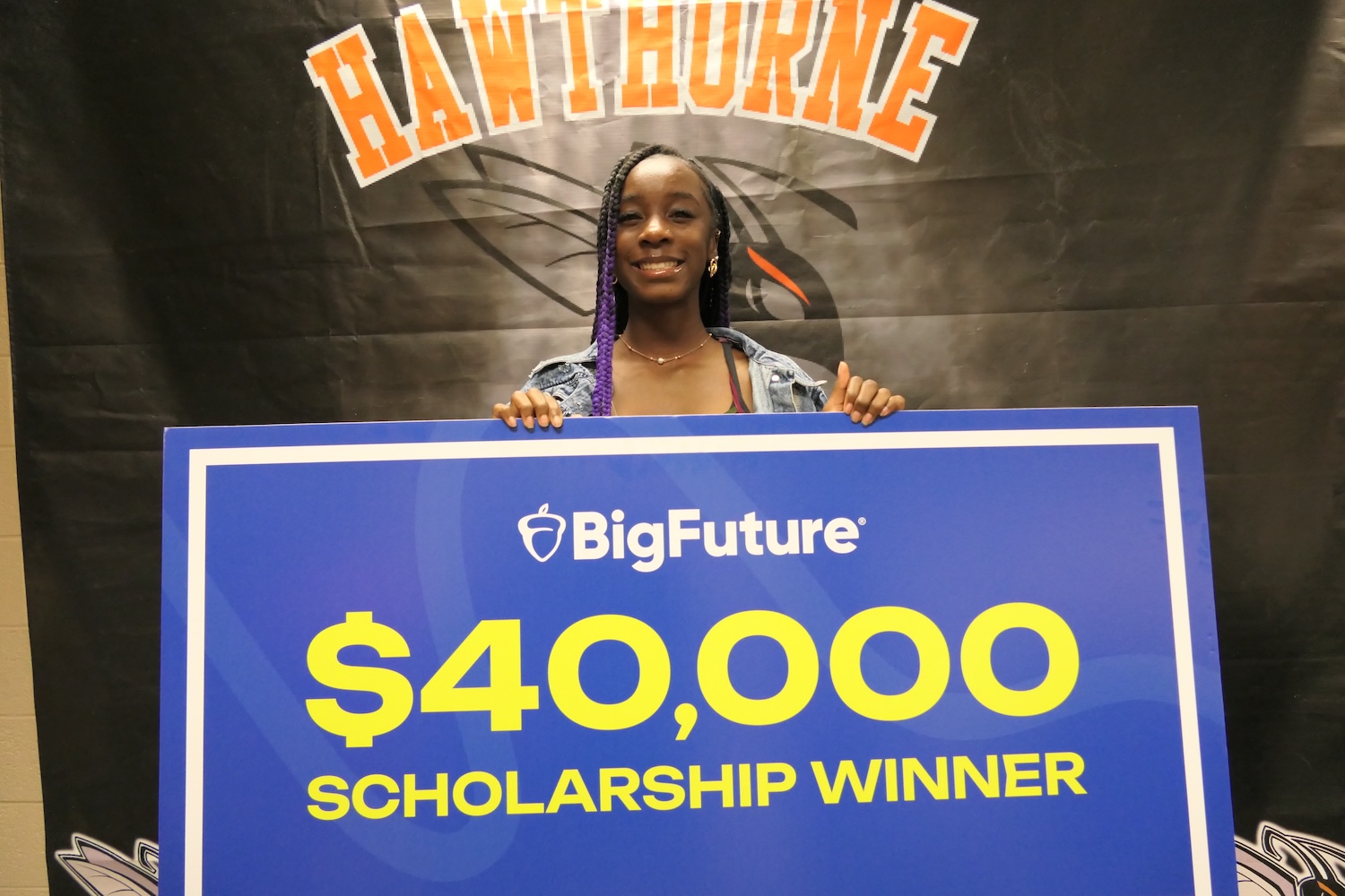 Hawthorne Middle/High School student surprised with $40,000 scholarship