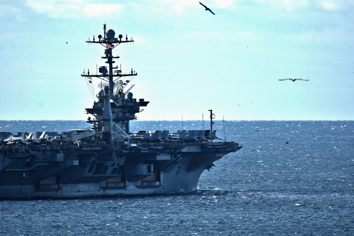 Fighter Jet Worth $67 Million Falls Off US Navy Aircraft Carrier At Sea