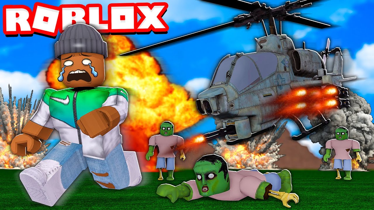 Survive the evil helicopter or die map in Roblox
