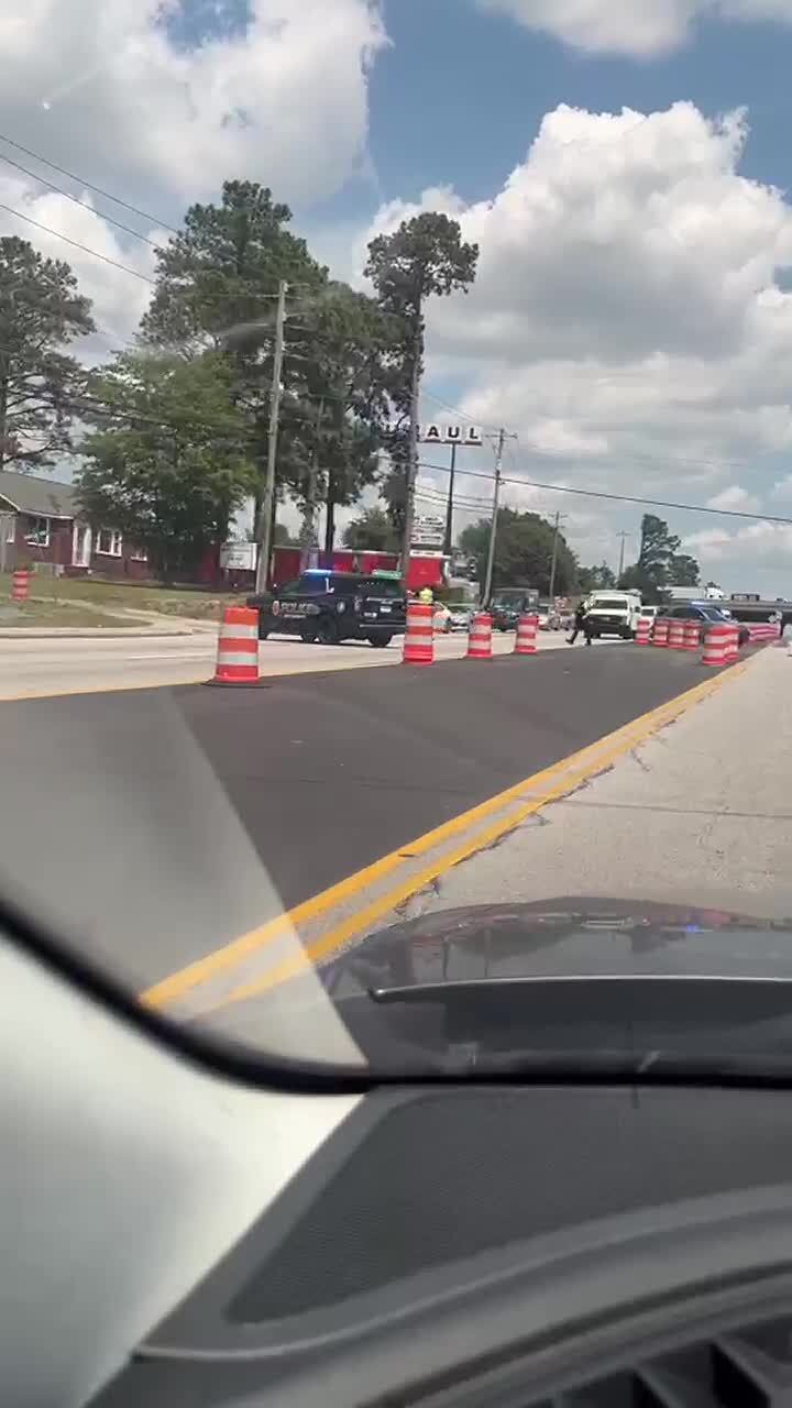 Westbound lanes on Augusta Road reopened after gas leak