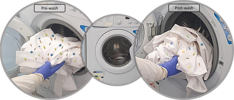 Home washing machines fail to remove important pathogens from textiles