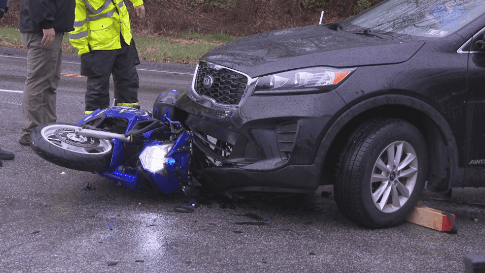 911: One injured after motorcycle slides under SUV in Cambria County