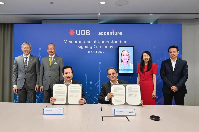 UOB inks MOU with Accenture for AI adoption and application