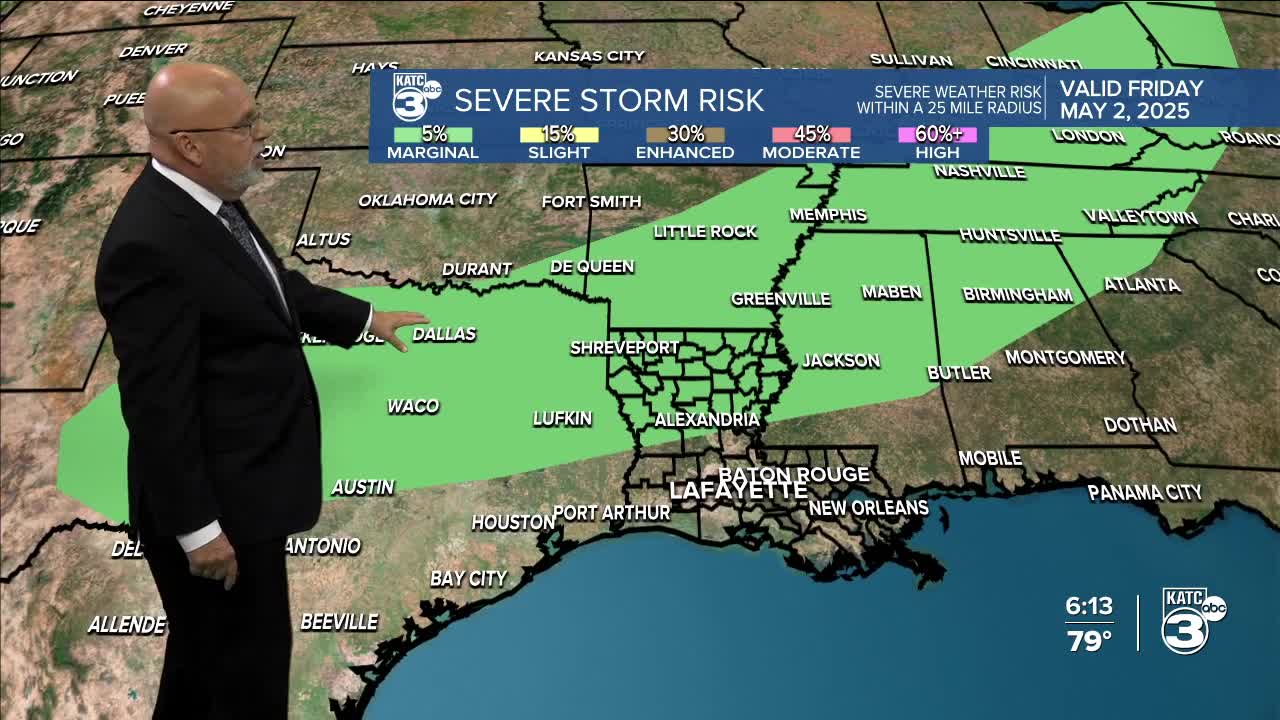 KATC Weather Forecast 6pm 4-30-25