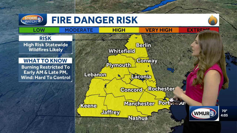 Elevated fire risk remains in NH due to dry, windy conditions