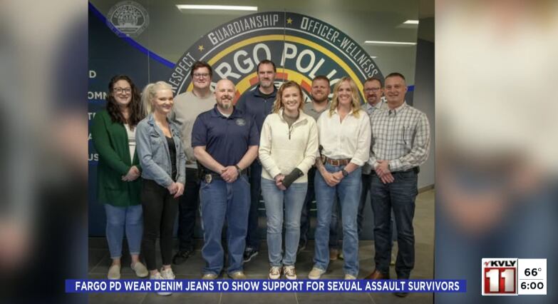 Fargo PD wear denim jeans to show support for sexual assault survivors