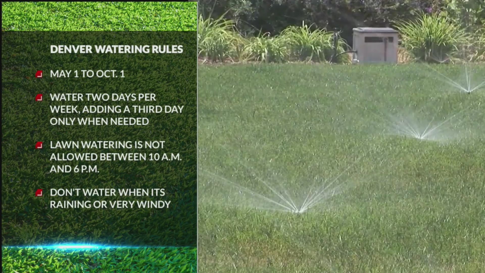 Denver summer watering rules begin May 1: What you need to know