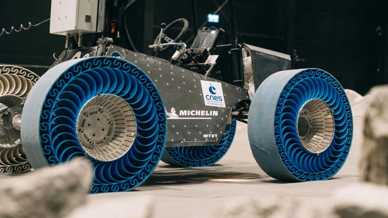 Michelin is developing airless Moon boots for the next Lunar Rover