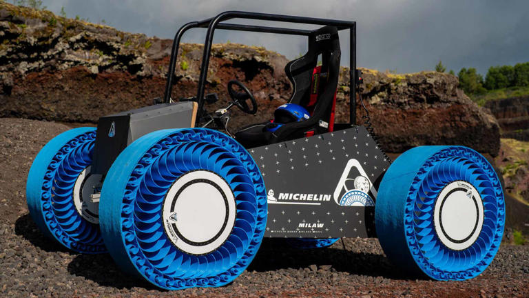 Michelin is developing airless Moon boots for the next Lunar Rover