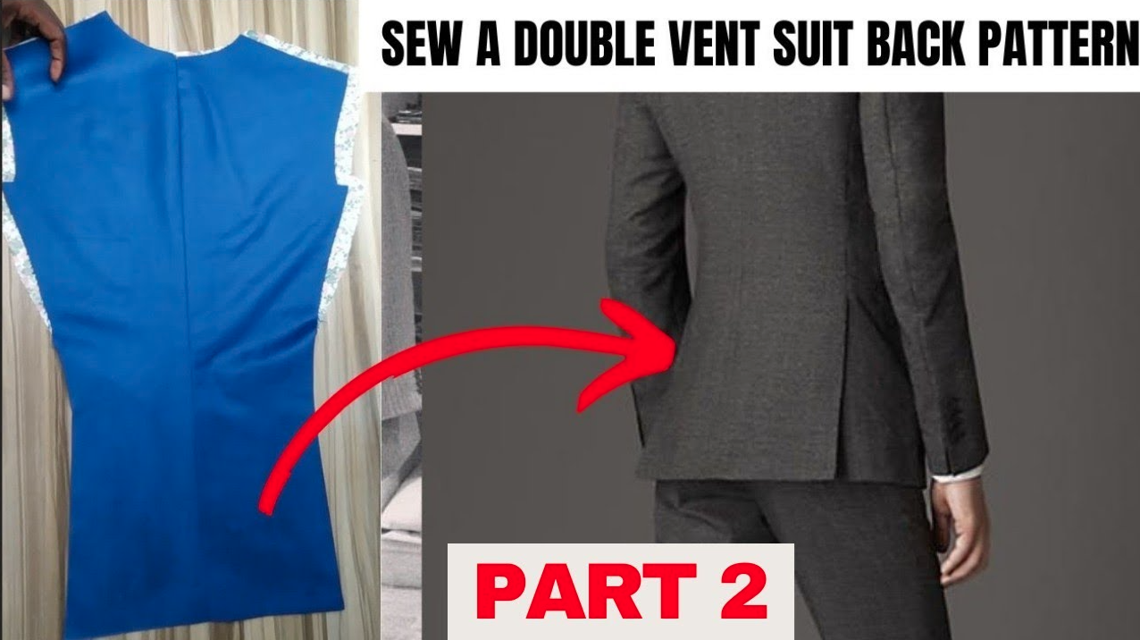 Double Vent Suit Sewing | How to Join the Side to Get a Perfect Vent