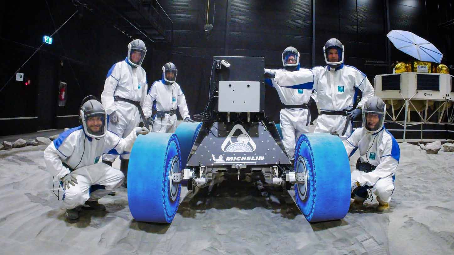 Michelin is developing airless Moon boots for the next Lunar Rover