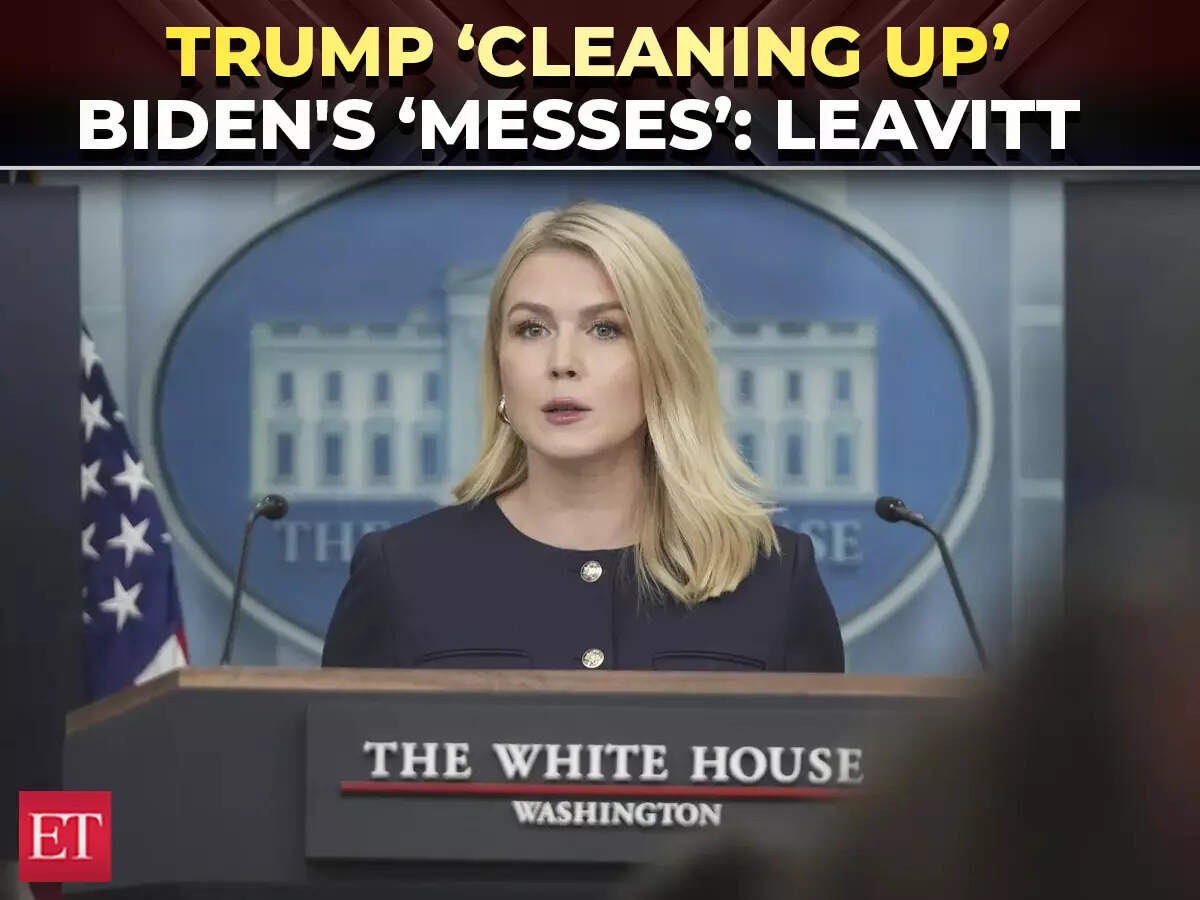 Leavitt dubs Biden ‘mentally incompetent’, says Trump ‘cleaning up ...