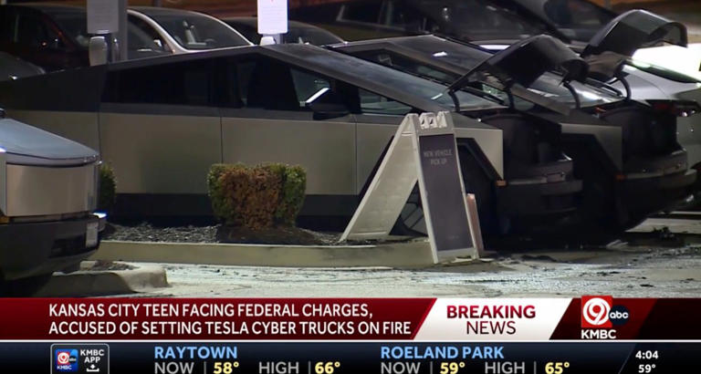 Teen charged in Tesla firebombing released from federal custody to ...