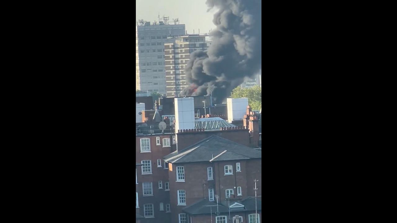 Substation fire forces evacuations in Westminster, London