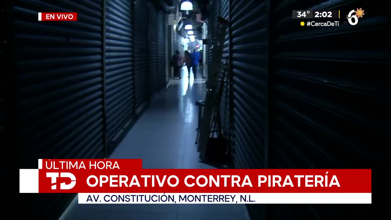 Realizan operativo contra piratería en la Pulga Río en Monterrey, NL ...
