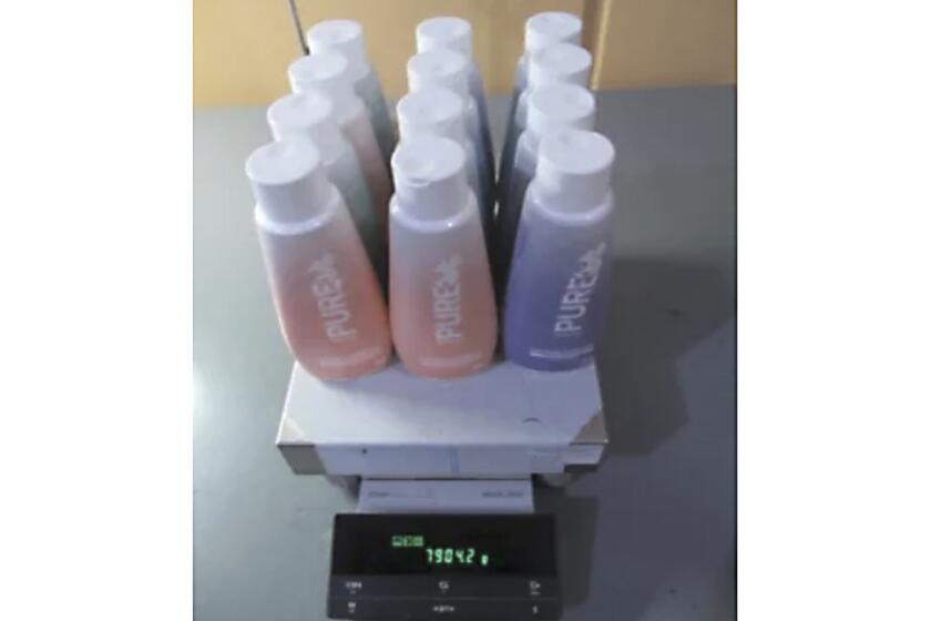 Liquid meth worth $1.8 million found in dog shampoo bottles at LAX