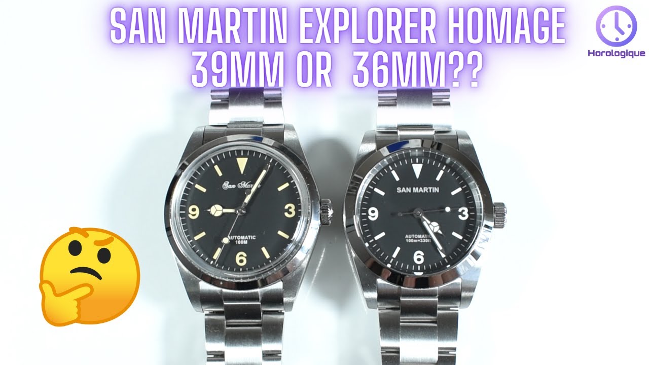 San Martin Explorer Homage 39mm vs 37mm: Which One to Buy??
