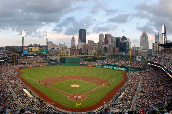 Fan carted off after fall from right-field wall at PNC Park
