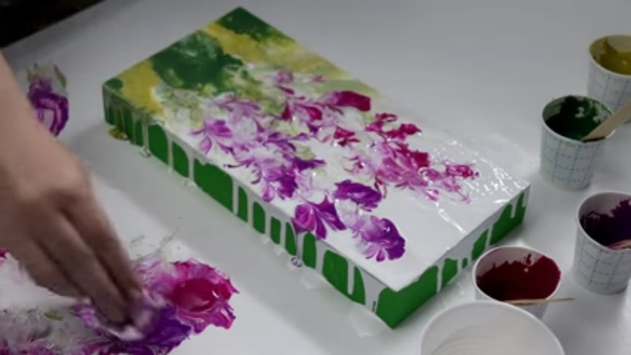 Saran Wrap Dip?! Create Gorgeous Acrylic Flowers with This Easy Hack!