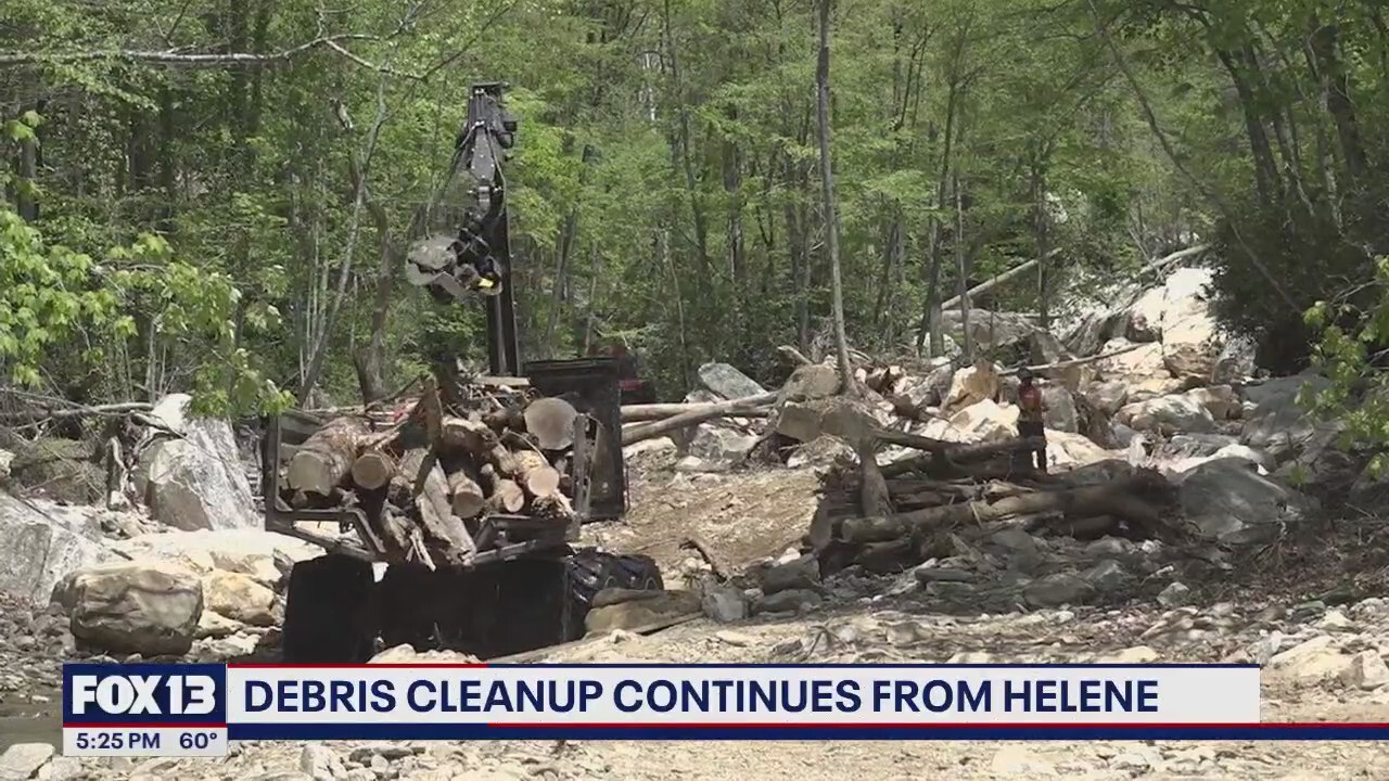 Helene debris cleanup continues in North Carolina
