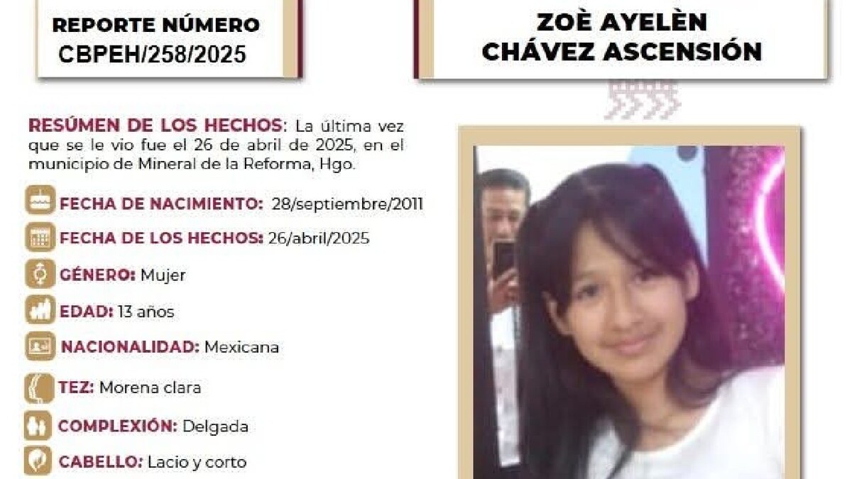 Sin rastro de dos menores de 13 años desaparecidas en Mineral de la Reforma