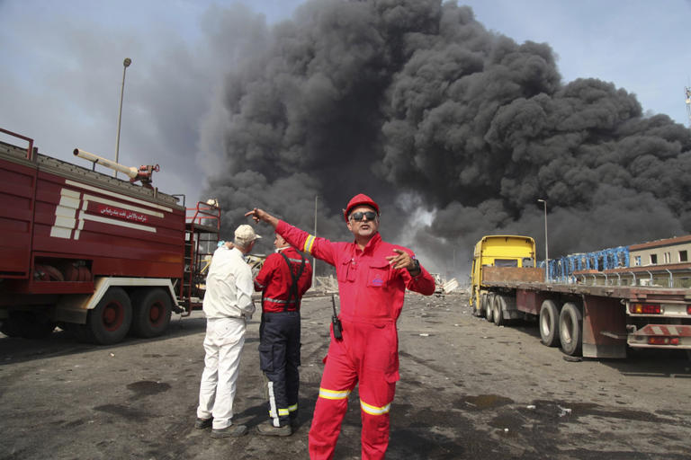 The epicenter of an explosion at an Iranian port is tied to a charity ...