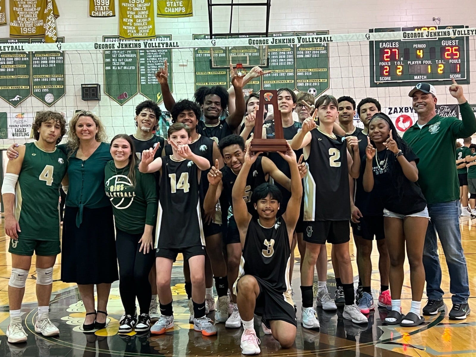 George Jenkins boys volleyball wins first-ever district championship