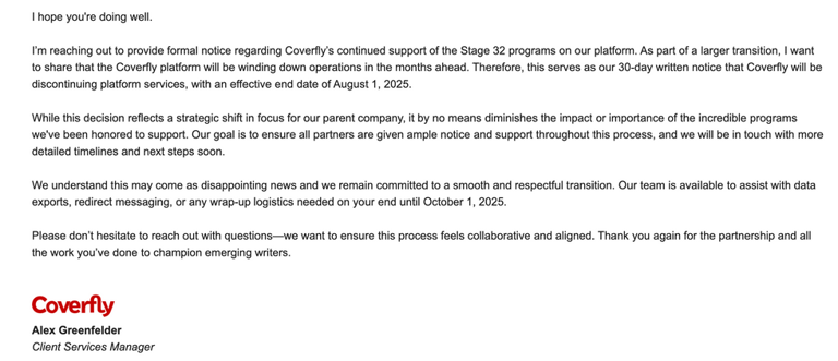 Coverfly Is Shutting Down. What Does This Mean for Screenwriters?