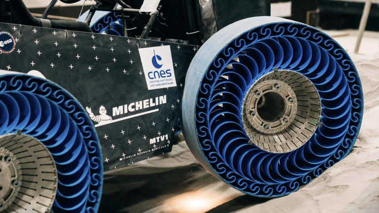 Michelin is developing airless Moon boots for the next Lunar Rover